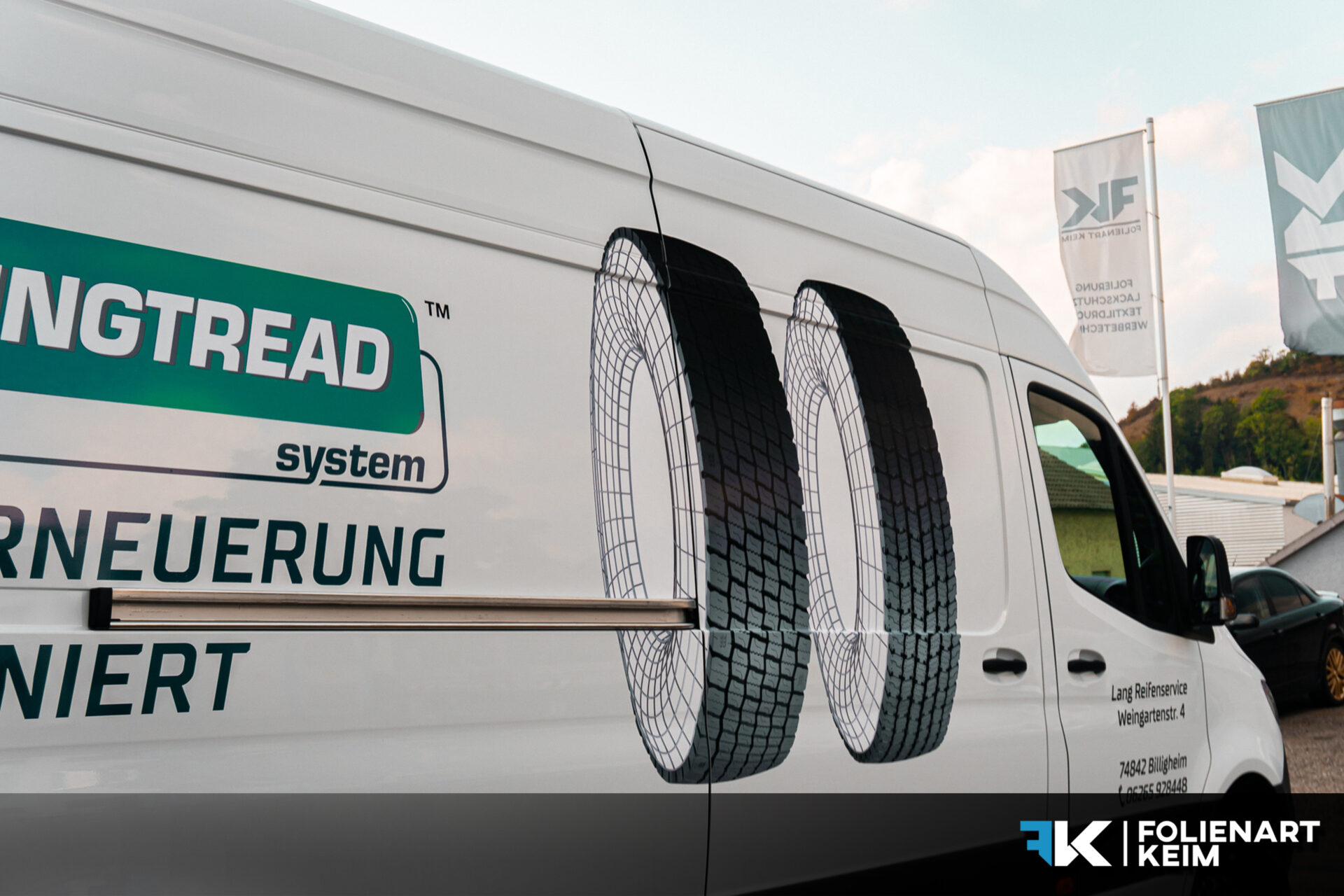 Digitaldruck Werbebeschriftung – Mercedes-Benz Sprinter – Folienart Keim